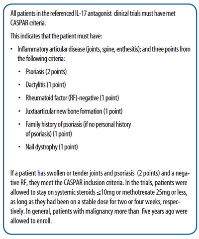 New Therapeutic Options for the Treatment of Psoriatic Arthritis: IL-17 ...